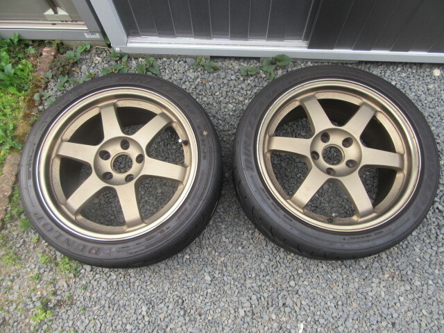RAYS TE37 17インチ 8.5J+40 PCD114.3-5H 2本 ブロンズ BR DUNLOP DIREZZA Z3 235/40R17 2022年 /【Buyee】 Buyee ...