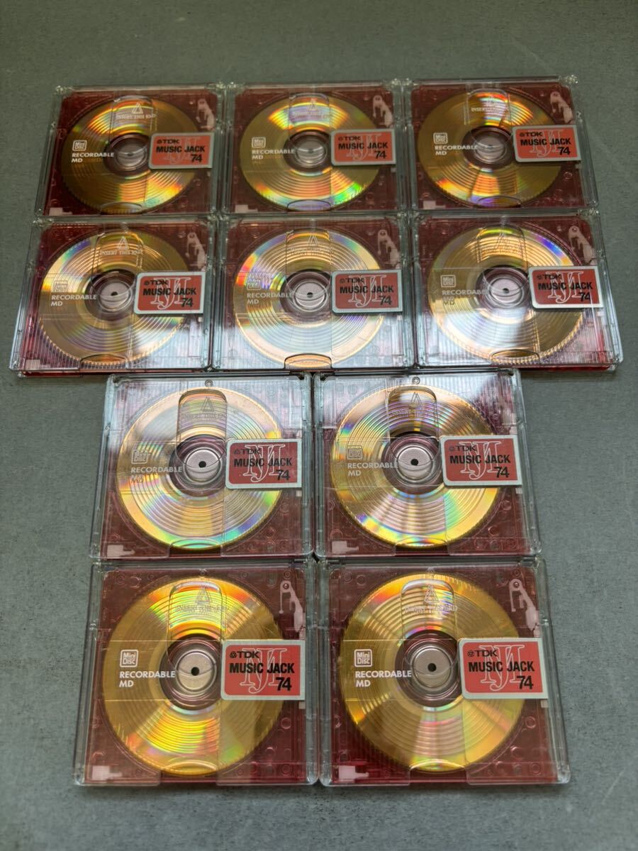 MD ミニディスク minidisc 中古 初期化済 TDK MUSIC JACK MJ 74 レッド 10枚セット /【Buyee ...