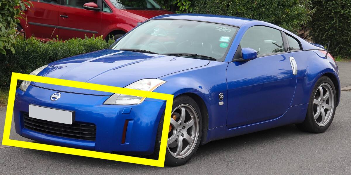 ★未塗装 未使用 純正 日産 フエーシア キット フロント バンパー フェアレディZ FairladyZ HZ33 Z33 FASCIA KIT FRONT BUMPER Nissan ...