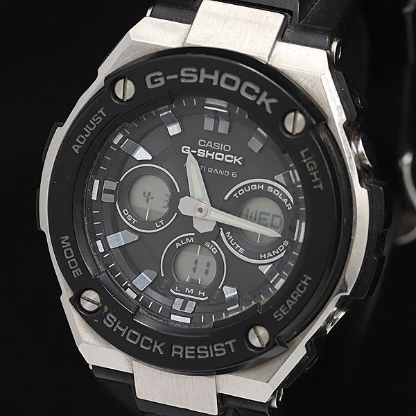 1円 稼働 良品 カシオ Gショック 電波ソーラー GST-W300 黒文字盤 デジタル文字盤 メンズ腕時計 TCY 7726000 3GTG ...