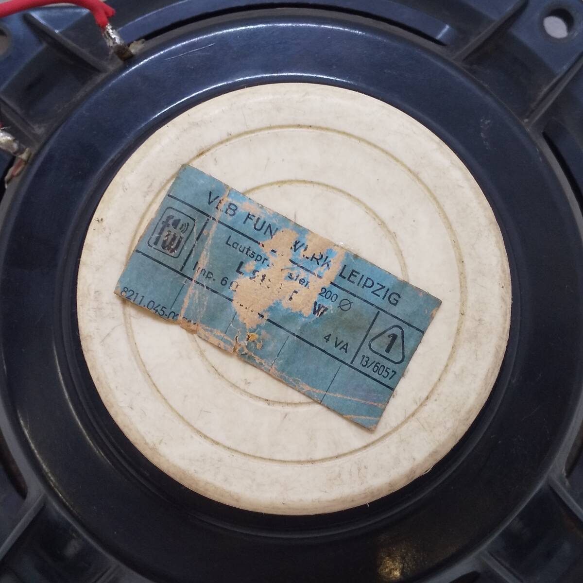 VEB FUNKWERK LEIPZIG 東独 L2158 PBW 6Ω 20cm フルレンジ ユニット ペア 音出し確認済み ヴィンテージ ...