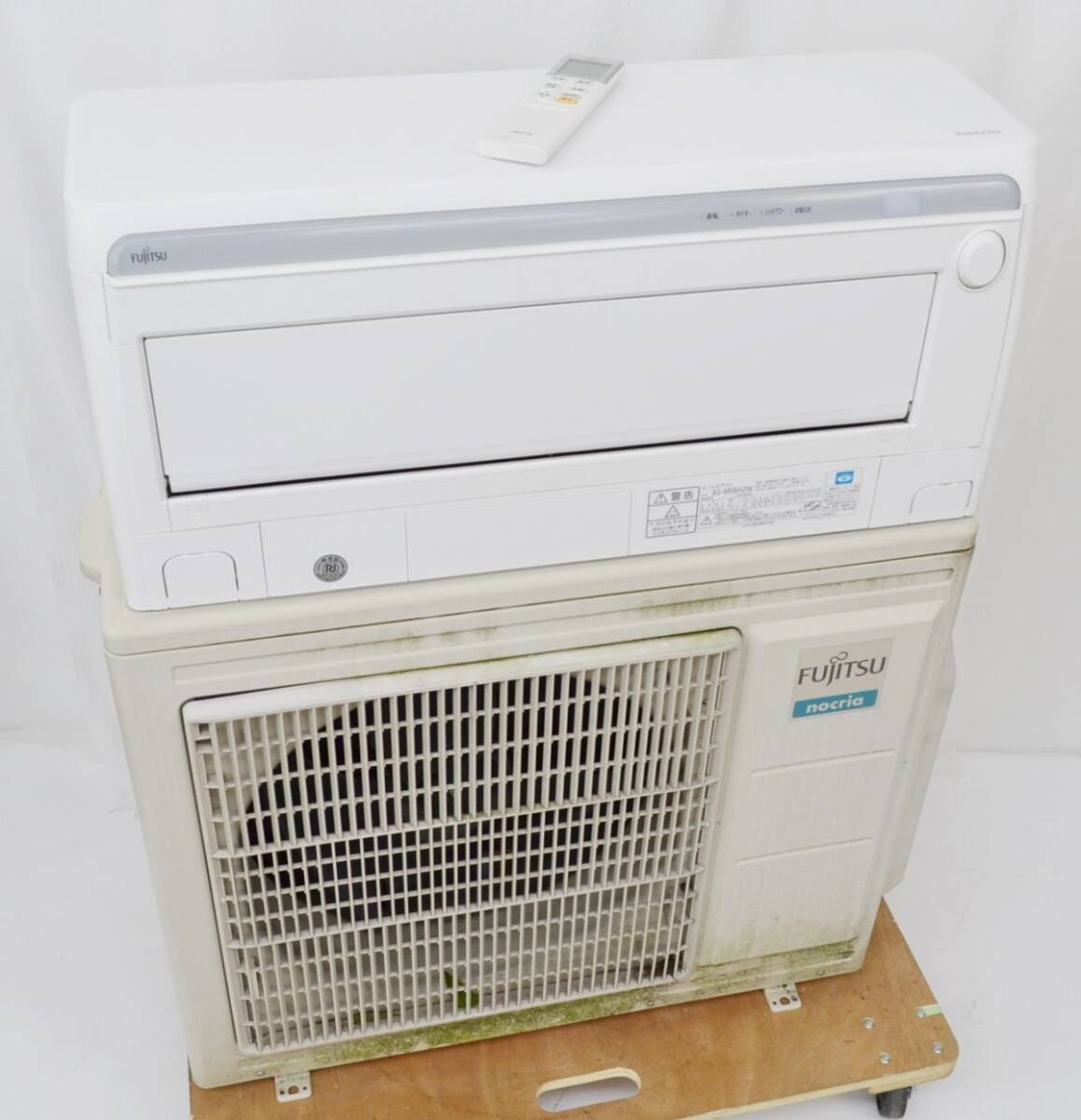 (808YAB 0523Y11)1円～ FUJITSU 富士通ゼネラル nocria ルームエアコン 冷房・暖房兼用 AS-M56H2W 分離形 空調 リモコン付 /【Buyee】 Buyee ...