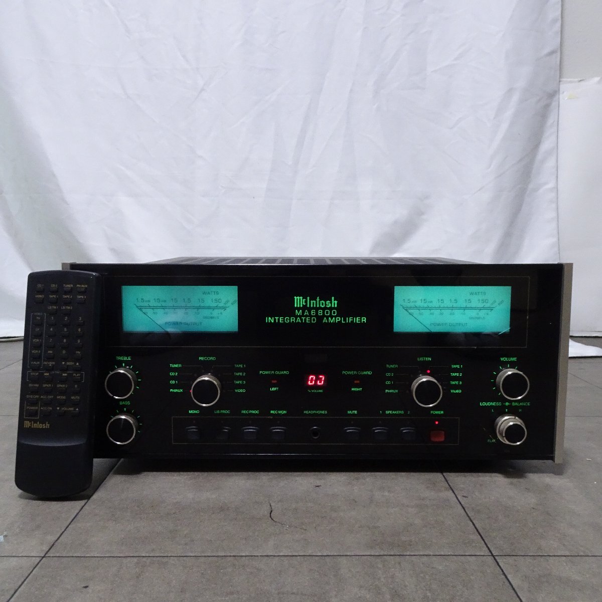 Q10719【※発送できません!東京都引取限定】McIntosh MA6800 プリメインアンプ マッキントッシュ リモコン・説明書付き A0000169 /【Buyee】 Buyee ...