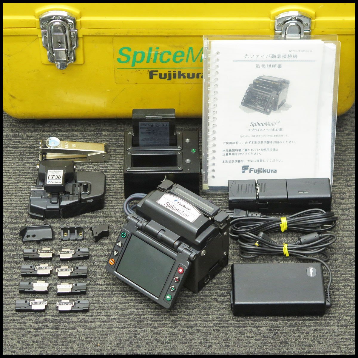 Fujikura/フジクラ SpliceMate スプライスメイト 超小型多心光ファイバ融着接続機 FSM-11R 【現状品】光ケーブル融着 ...