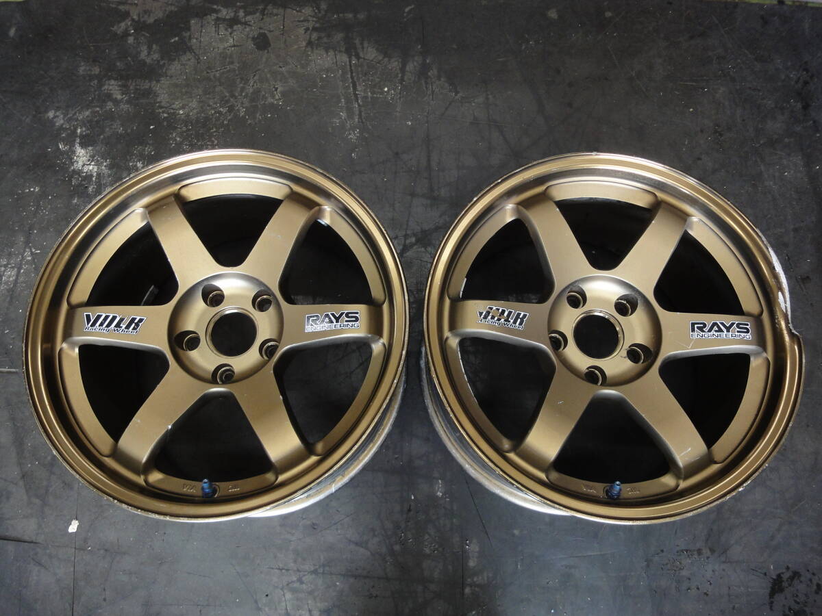 鍛造★2本★RAYS ボルクレーシング TE37 17インチ 9J IS22位 PCD114.3-5H★難有の為ジャンク品★GT-Rサイズ /【Buyee】 Buyee - Japanese ...