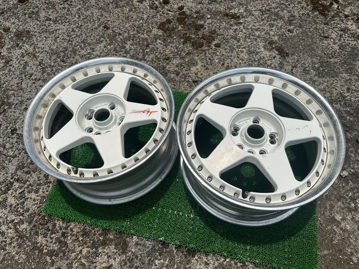 SSR HASEMI プロト GT 17インチ 8J +37 114.3 4H 5H 2本 ハセミ PROT GT当時物 深リム ケーニッヒ ...