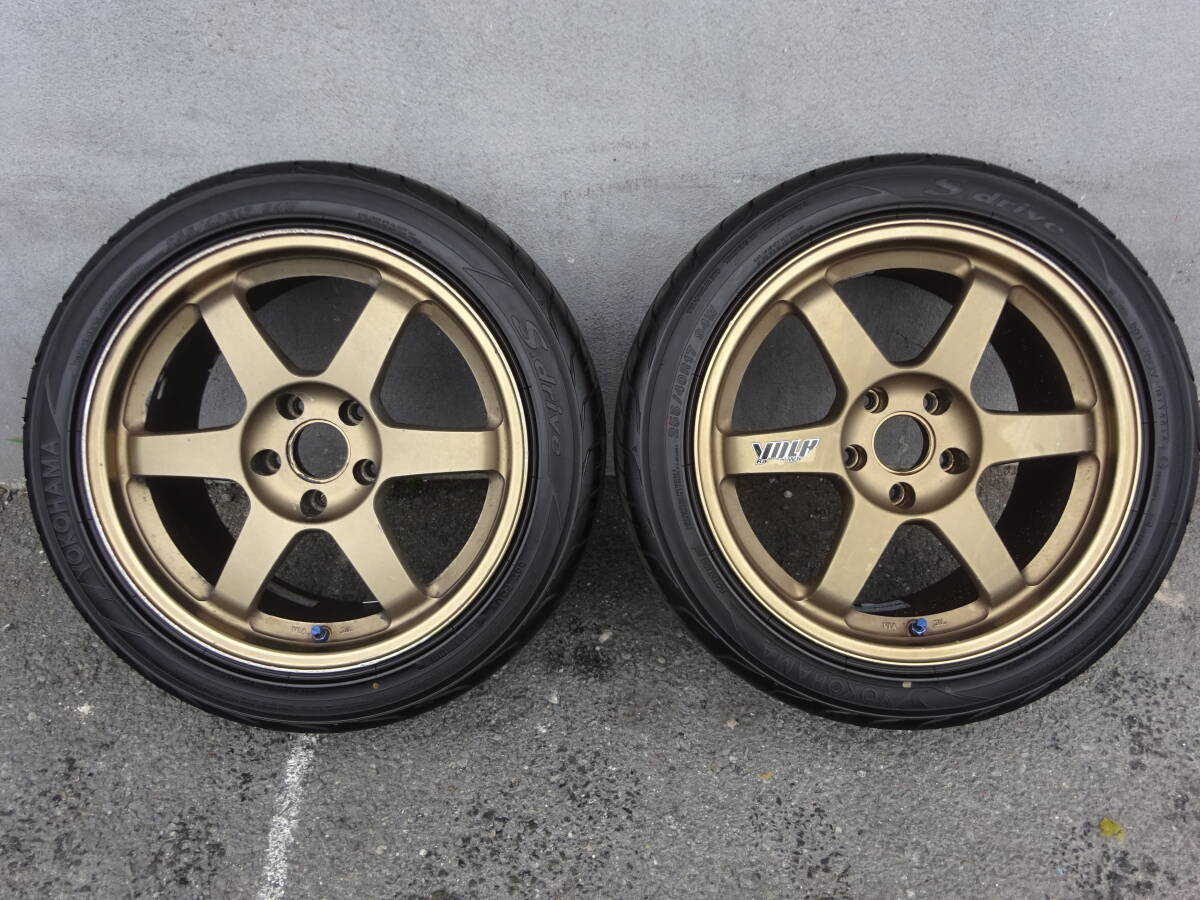 レイズ RAYS ボルクレーシング VOLKRACING TE37 17×9.5J+35 17インチ 9.5J オフセット+35 PCD114.3 5H ヨコハマ Sドライブ 255 ...