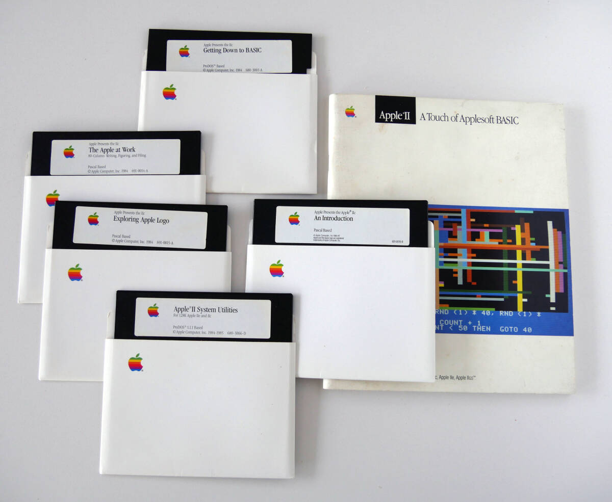 apple II system disc 注（Getting Down To Basicは読めないそうです。）＋A Touch of ...