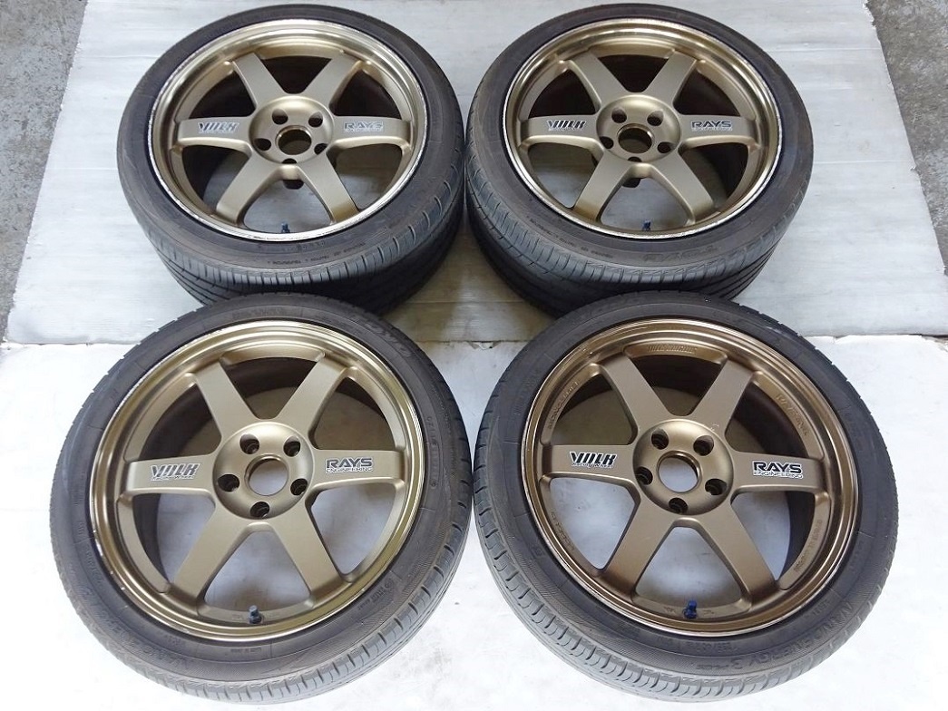 ★RAYS VOLK TE37 18インチホイール F:8.5J+30（235/40）R:9.5J+?(265/35)・PCD114.3【Z32に】★ /【Buyee】 Buyee ...