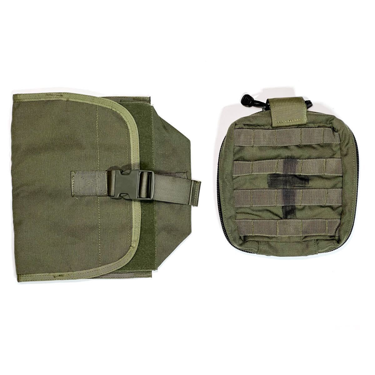 MSA PARACLETE GAS MASK CARRIER & Individual Ald Pouch SG (検 米軍実物放出品 陸上 ...