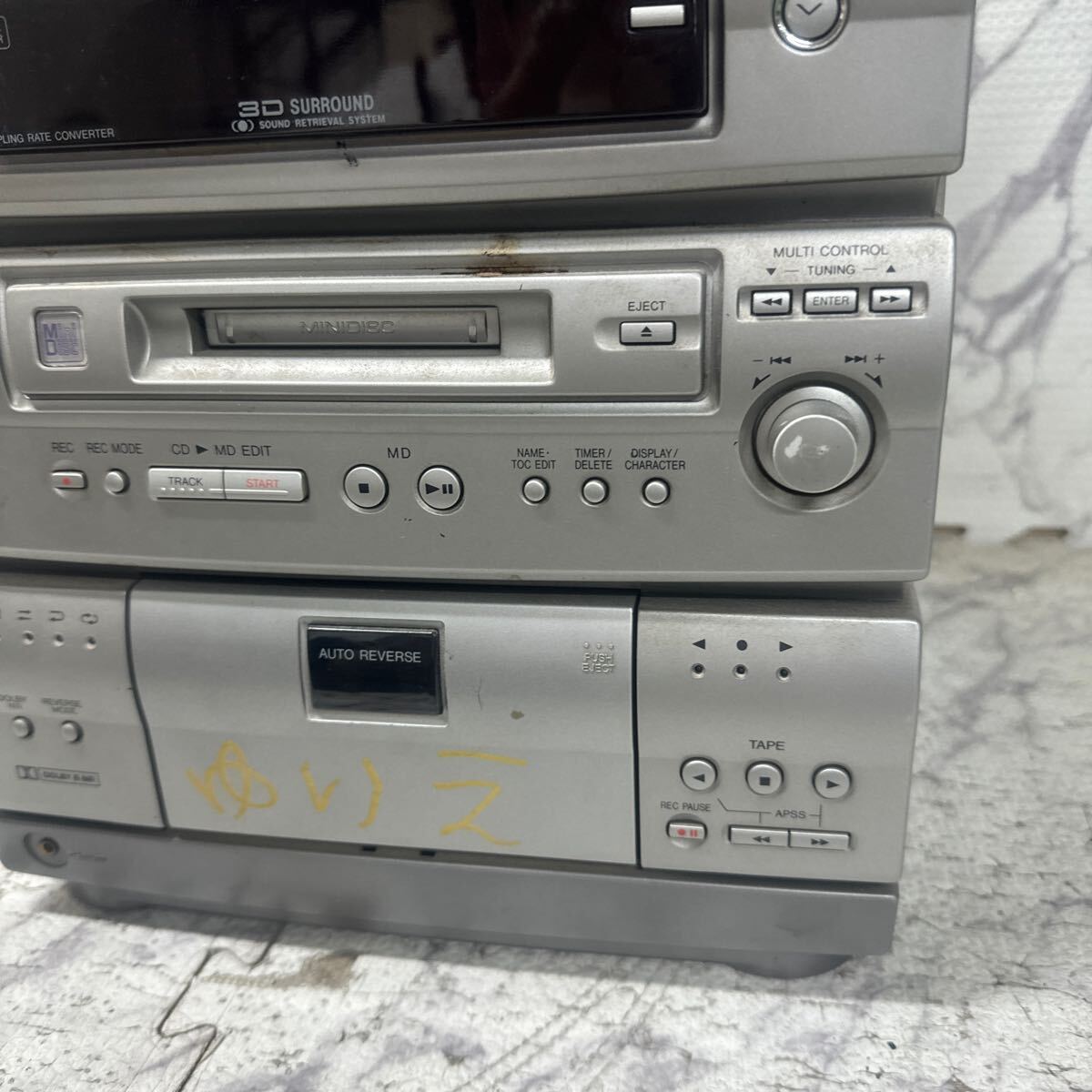 MYM5-283 激安 SHARP MD/CD STEREO MD-X3 ミニコンポ 通電不可 ジャンク品 ※3回再出品で処分 /【Buyee】 Buyee - Japanese Proxy ...