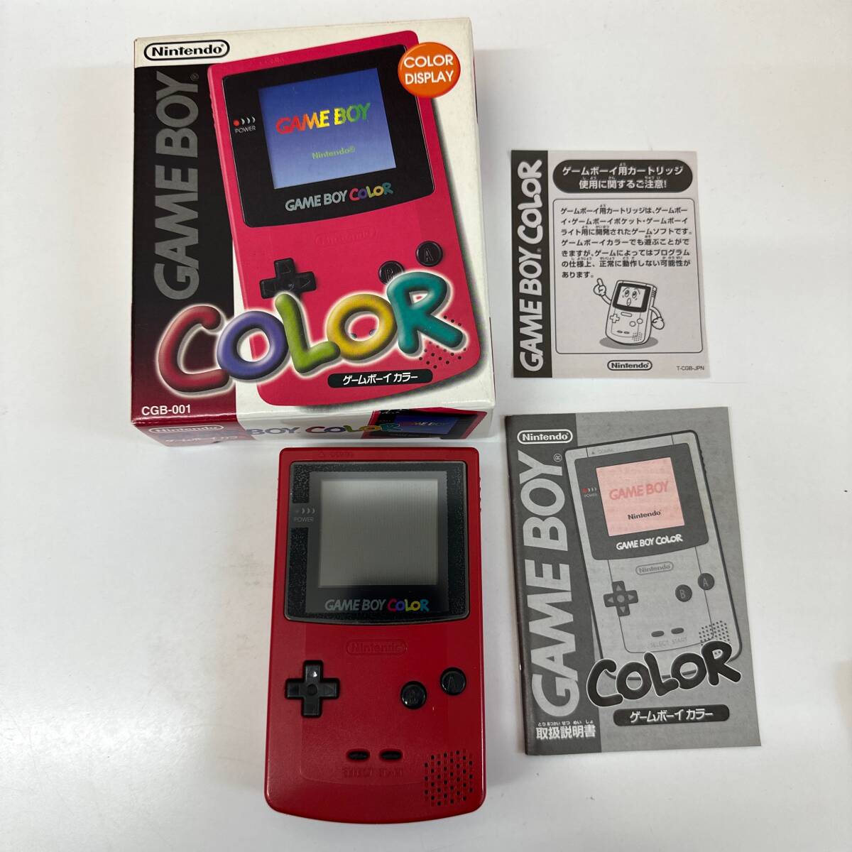 【TM0521】ゲームボーイカラー 本体 レッド 箱付き CGB-001 通電確認済み Nintendo 任天堂 GAME BOY COLOR /【Buyee】 Buyee ...