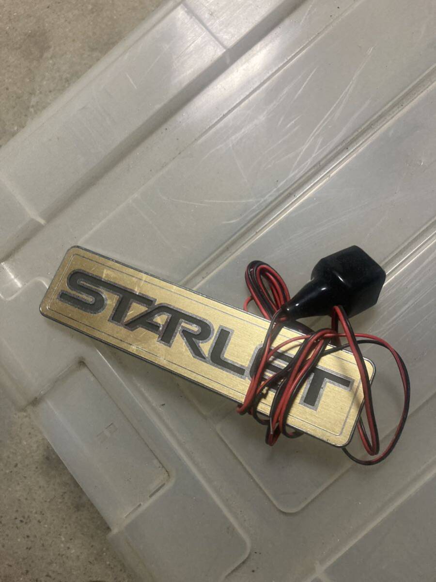 トヨタ EP91 EP95 スターレット 純正 OP ? ELオーナメント エンブレム グランツァV S starlet カラット ルフレ JDM EP82 EP85 EP71 KP61 ...