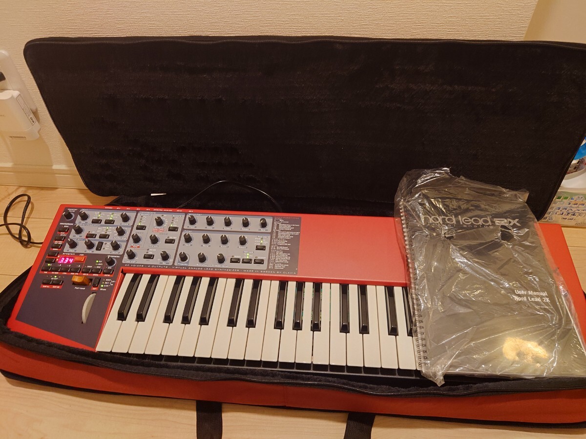 Clavia Nord Lead 2X 【動作確認済み】ノードリード 2X ほぼ未使用保管品 純正ケース付 アナログモデリングシンセ ...