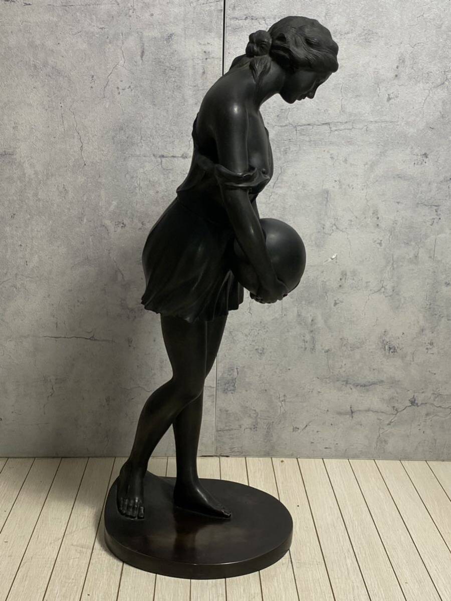 S240507【超希少】西洋彫刻 Polo Guci 『泉』ブロンズ像 大型約80cm 約18.7kg 裸婦像 女性像 オブジェ 置物 /【Buyee】