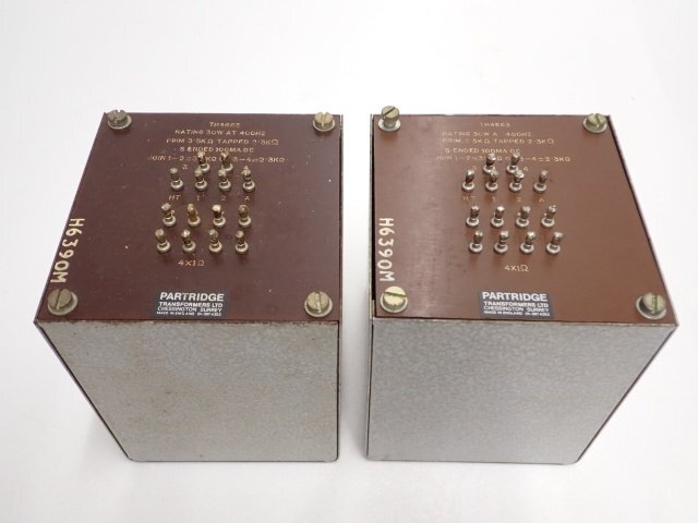 PARTRIDGE TH4663 2個 パートリッジ 真空管アンプ用 アウトプットトランス 出力トランス ∬ 6E955-30 /【Buyee ...