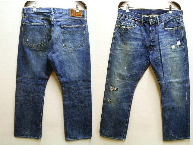 即決[W36]RRL USA製 リペア ダメージ クラッシュ リメイク ビンテージ加工 ビンテージ デニム セルビッチ アメリカ パンツ 1155 /【Buyee】 Buyee ...