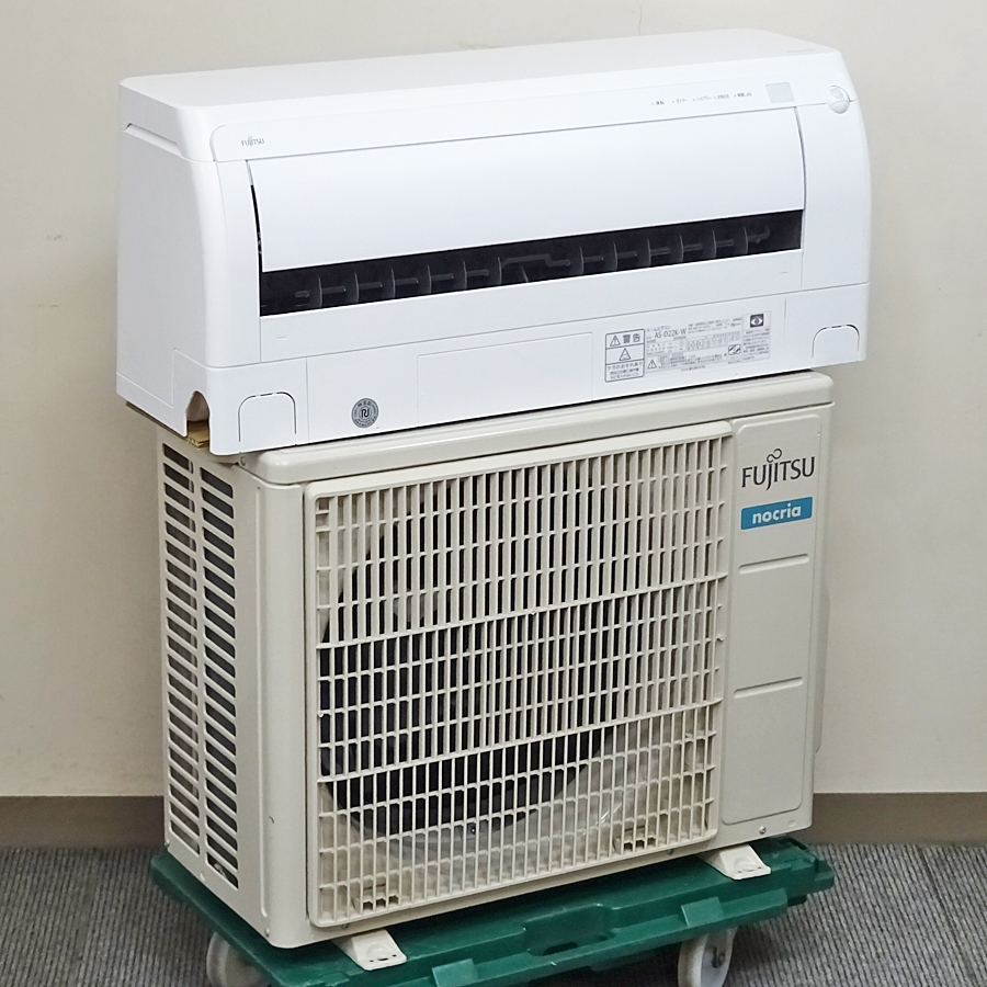 FUJITSU【AS-D22K】富士通 nocria ノクリア 不在ECO フィルター自動おそうじ 無線LANアダプター内蔵 エアコン おもに6畳用 2020年製 中古品 /【Buyee ...