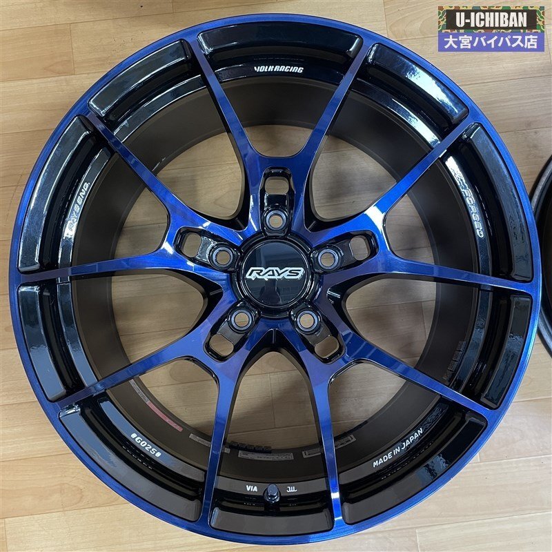 鍛造 希少 廃盤カラー RAYS VOLK RACING G025 18インチ 9.5J +45 5H 120 LD 4本 FL5 FK8 ...