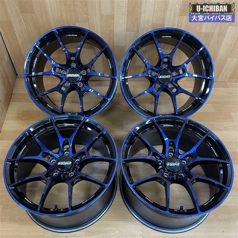鍛造 希少 廃盤カラー RAYS VOLK RACING G025 18インチ 9.5J +45 5H 120 LD 4本 FL5 FK8 ...