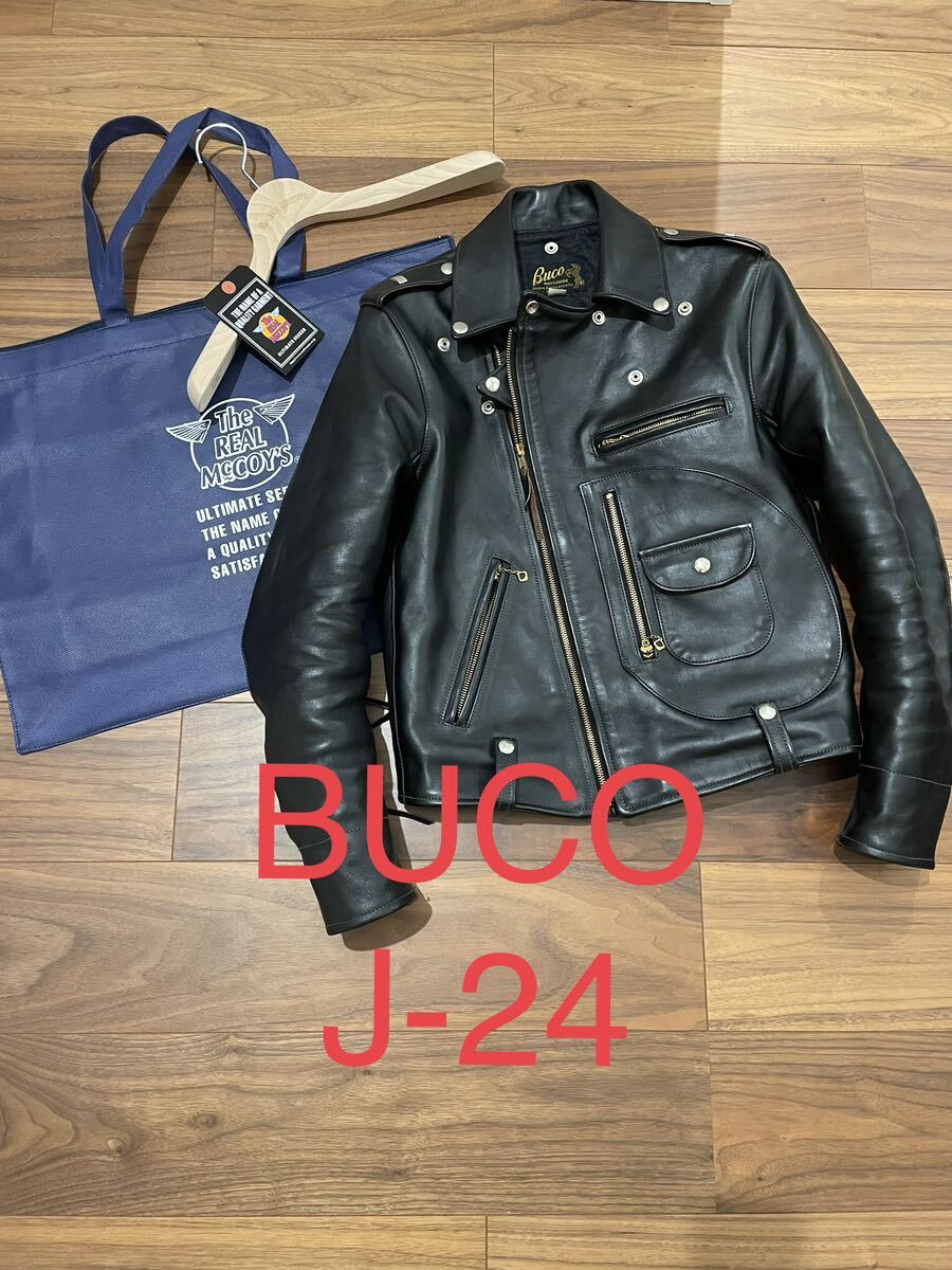 キャンペーン割 極美品 BUCO J-24 JACKET ブコ リアルマッコイズ BJ21101 茶芯 ダブルライダース 貫禄 therealmccoys j24 お買得 /【Buyee ...