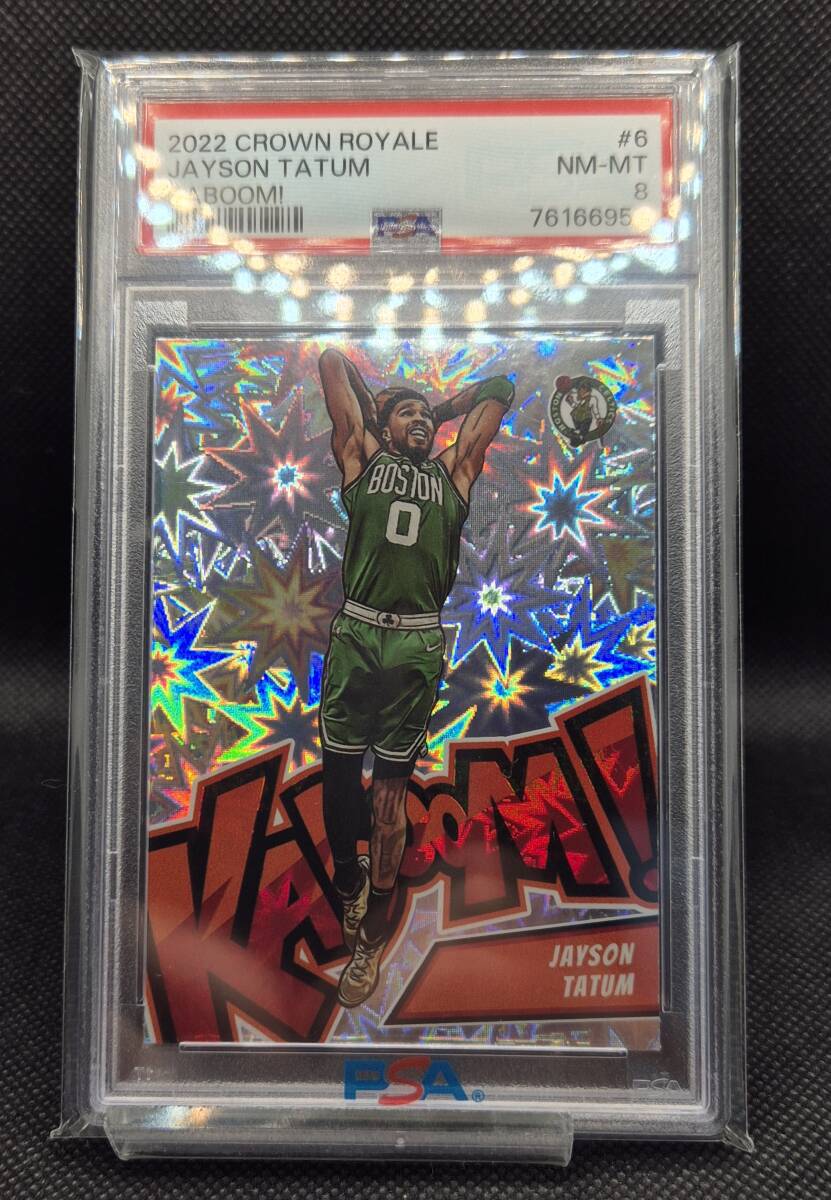 NBAカード 2022-23 Crown Royale Jayson Tatum Kaboom SSP Case Hit PSA8 Boston Celtics ジェイソン テイタム ...