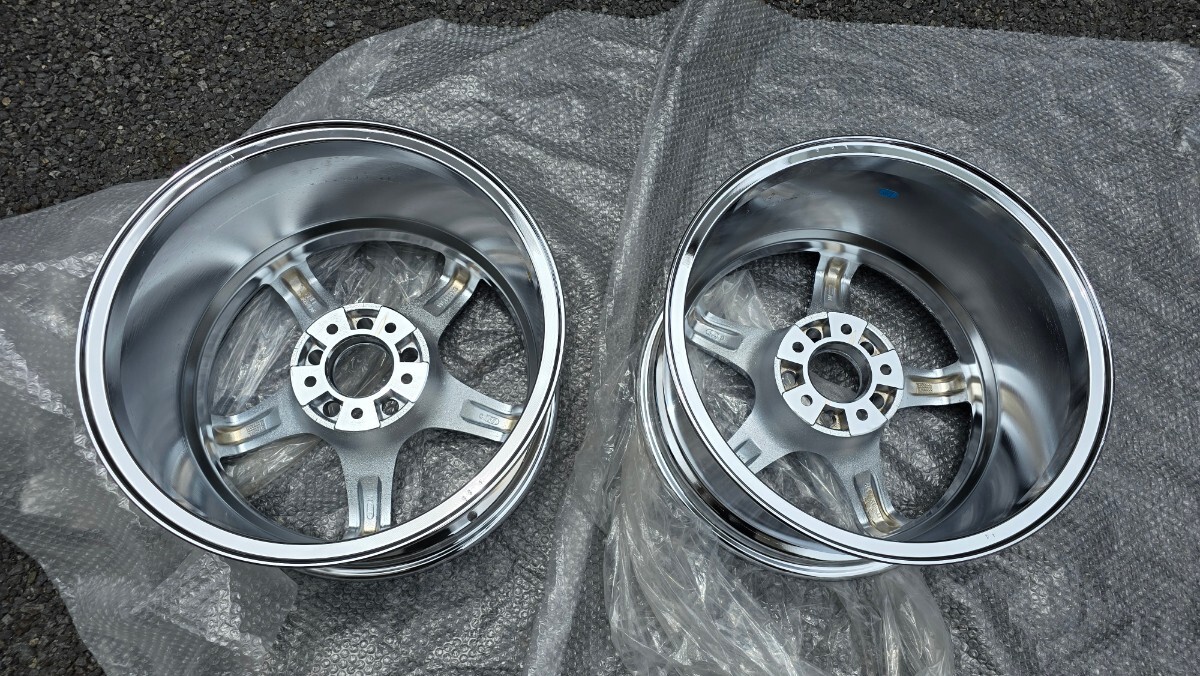 新品未使用! URAS NS-01 クローム メッキ 9.5J +15 17インチ NS01 rays volk nismo ニスモ LM ...