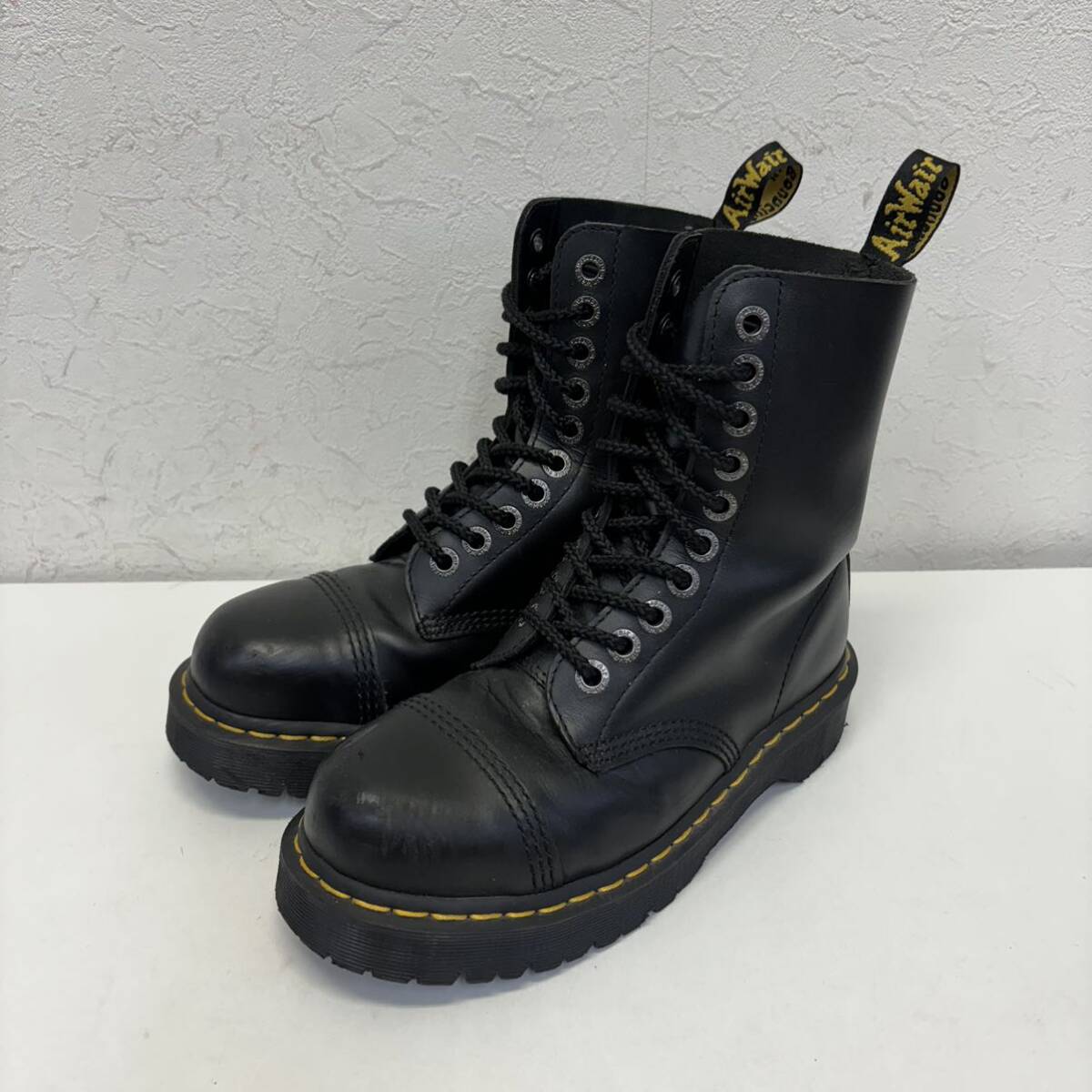 Dr.Martens 10 hall Boots ドクターマーチン 10ホール ブーツ size UK 4 EU 37 ブラック ...