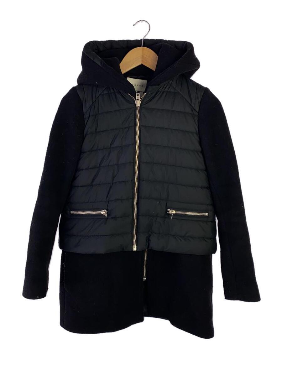 sandro コート/36/ポリエステル/BLK /【Buyee】