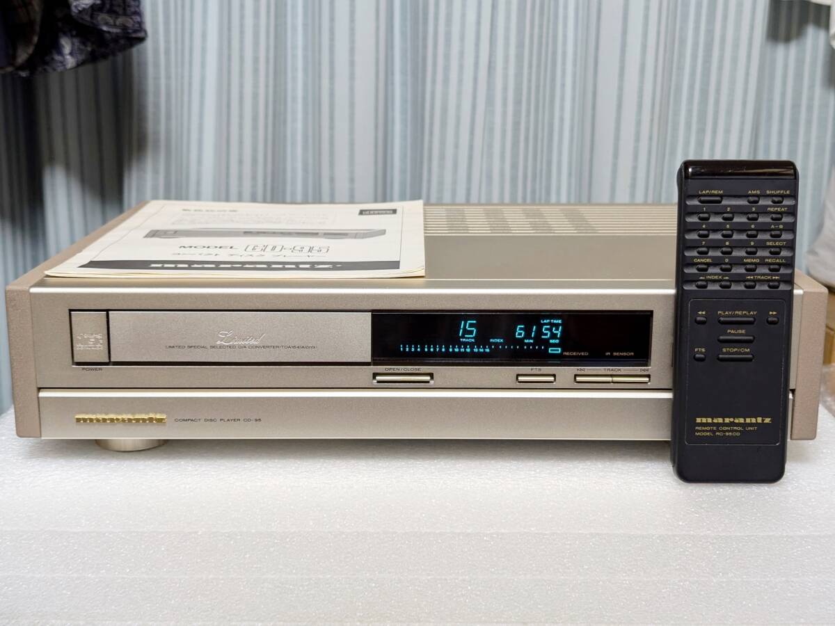 送料無料 超レア メンテナンス済み動作良好 marantz CD-95 Limited PHILIPS TDA1541A-S1 ダブルクラウン CDM-1ドライブ搭載 CDプレーヤー ...