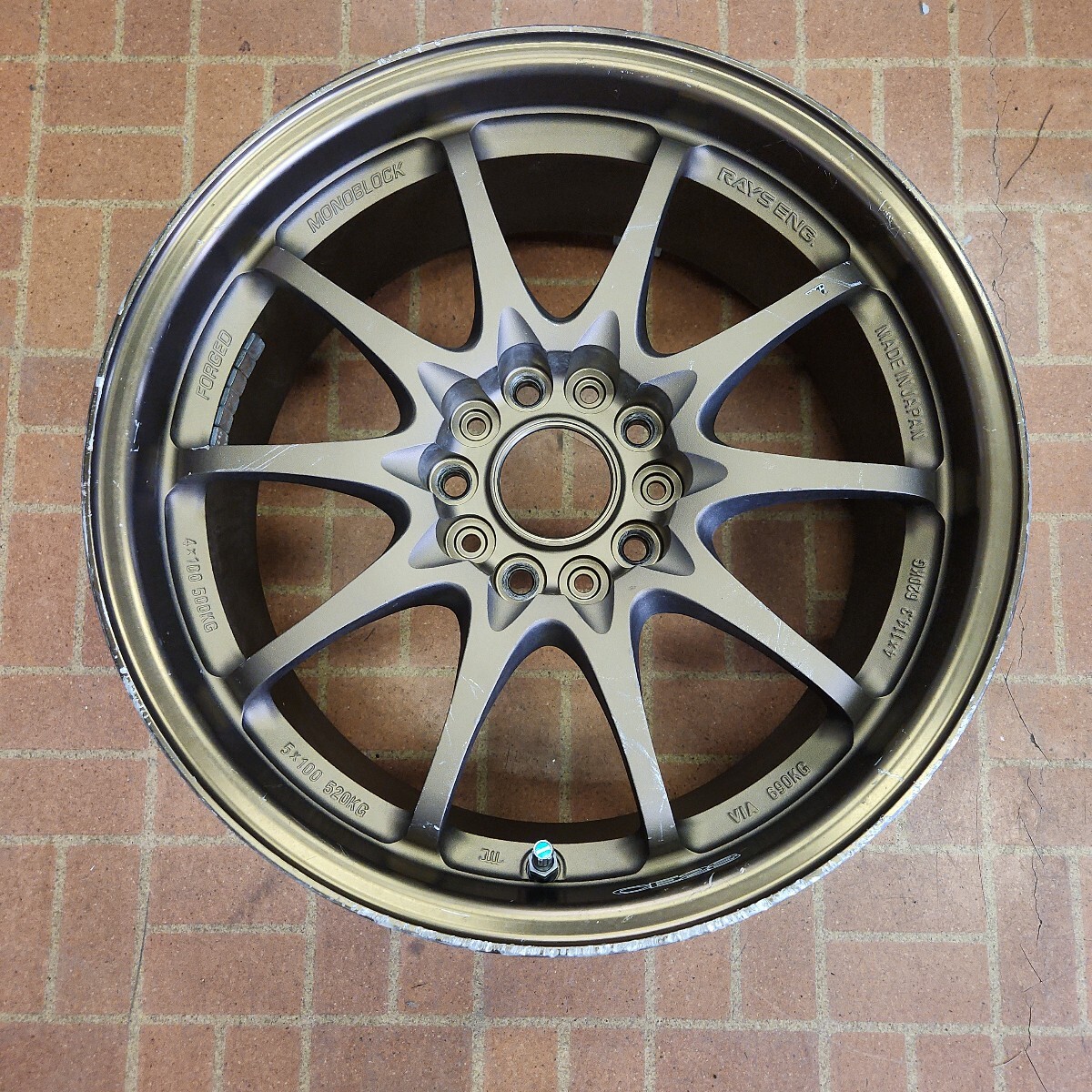 軽量 RAYS VOLK RACING CE28 17インチ 7.5J+35 5H-114.3 中古1本 ボルクレーシング /【Buyee ...
