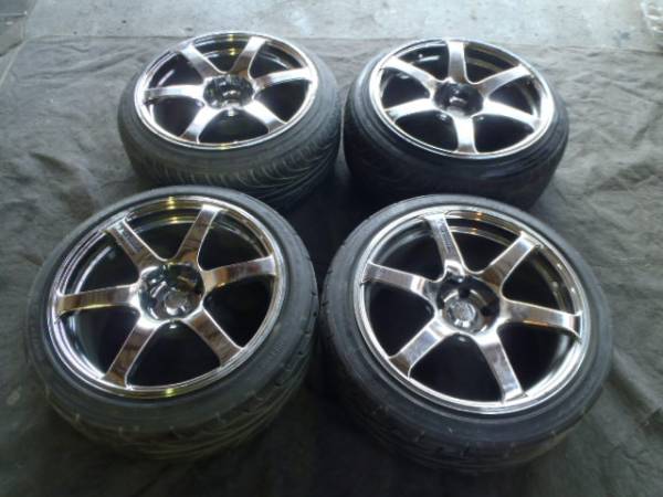 絶版 希少 AVS MODEL T6 メッキ 前後ビックキャリパー対応 9+22 10J+25 YOKOHAMA ヨコハマ /【Buyee ...