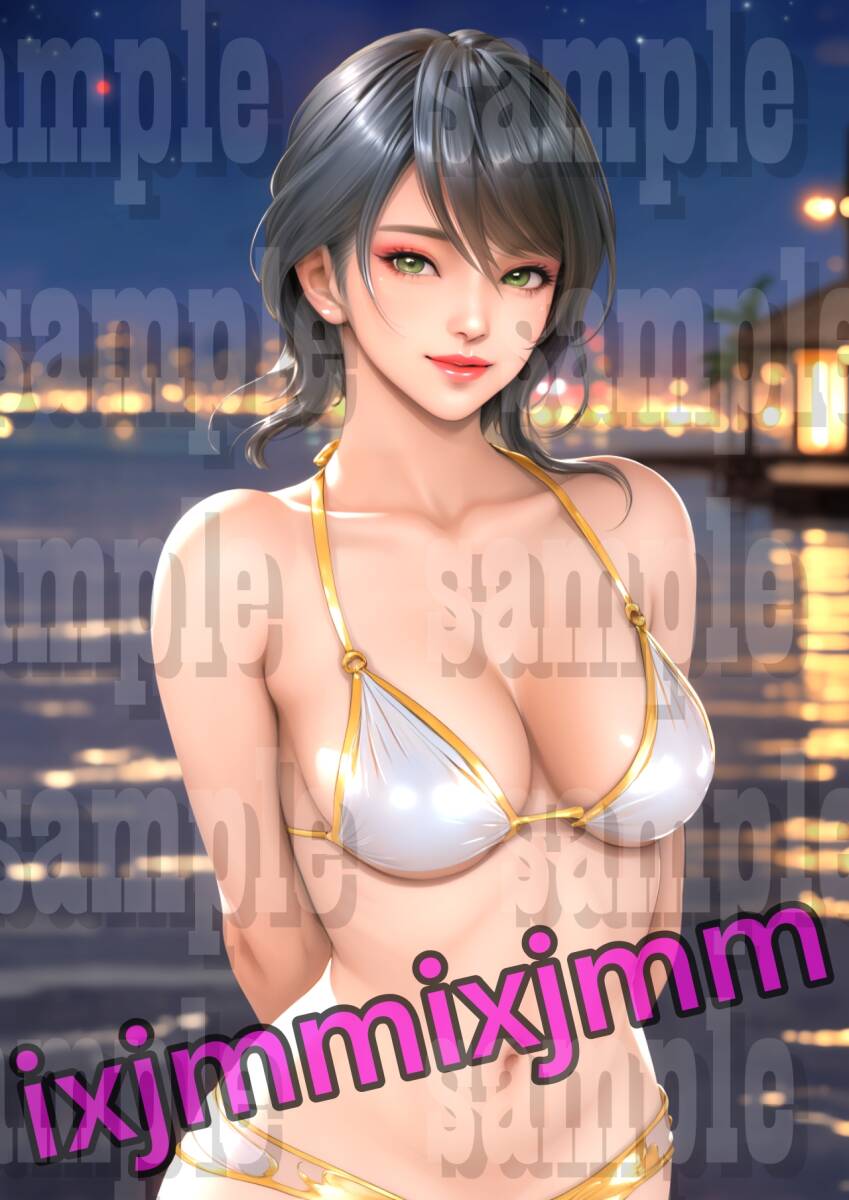 A4 イラスト アニメ ポスター 一点物 高画質 同人 ファンアート DOA6 デッドオアアライブ たまき ビキニ ホワイト 夜景 水着 267 /【Buyee】 Buyee ...