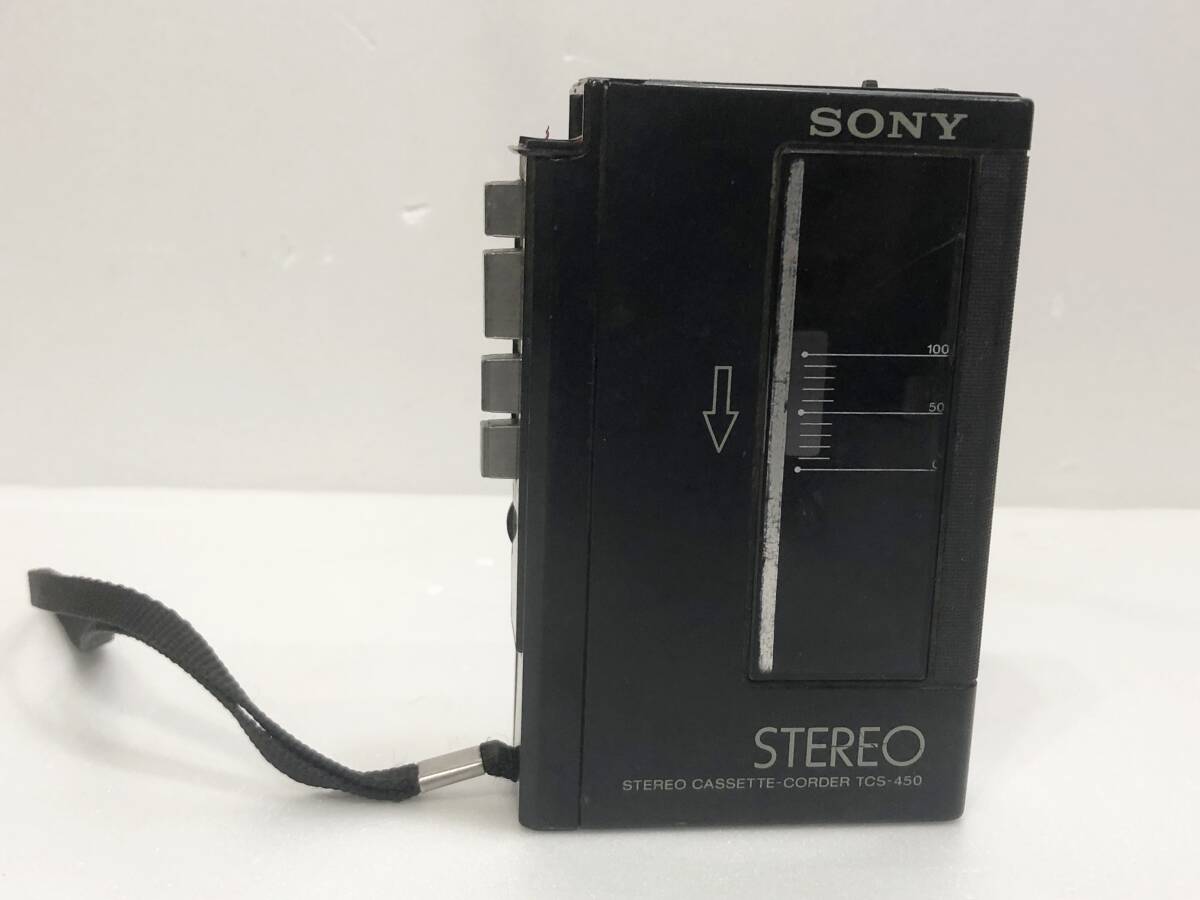 SONY ソニー STEREO CASSETTE-CORDER ステレオカセットコーダー TCS-450 動作未確認 現状品 ...