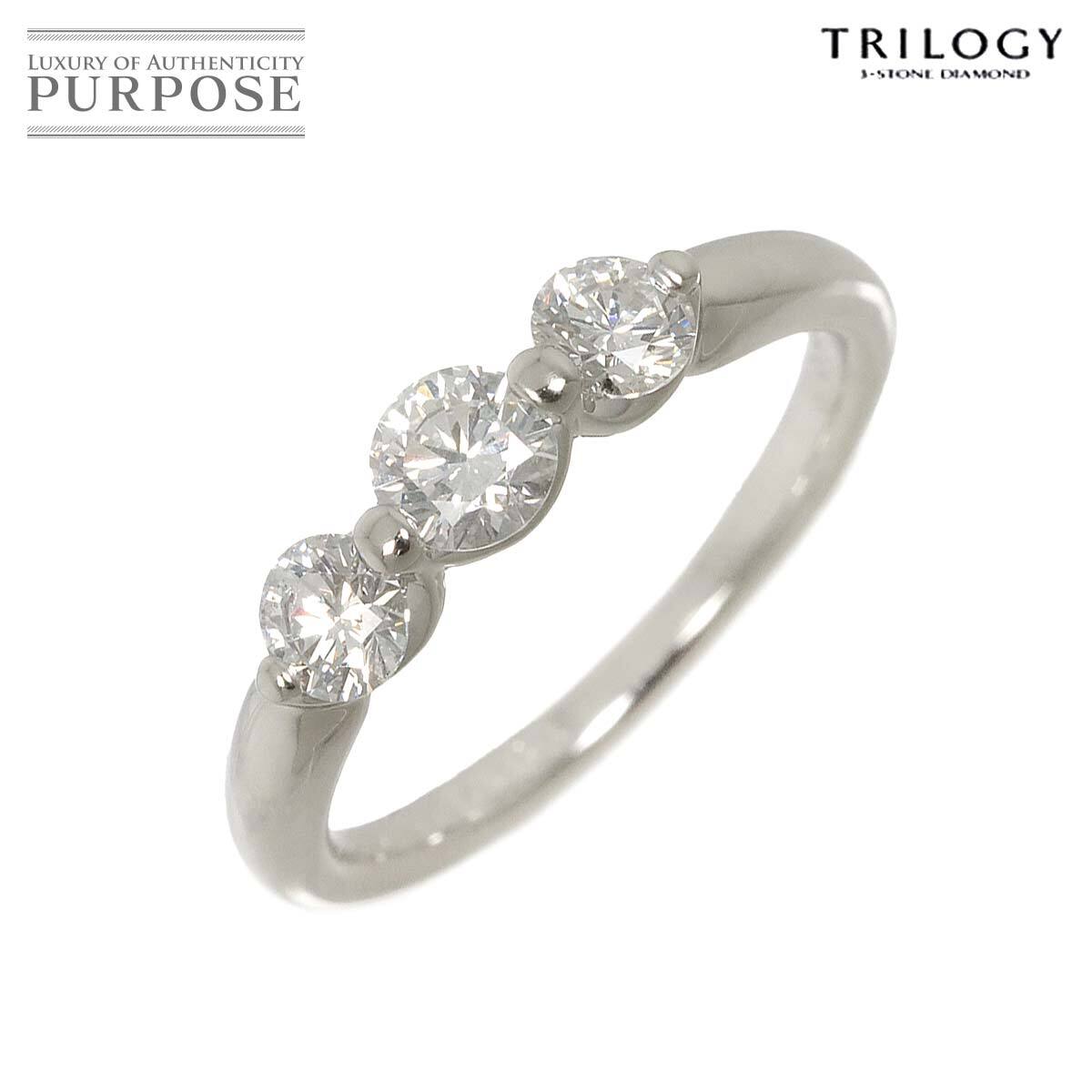 トリロジー TORILOGY ダイヤ 0.272ct/0.188ct/0.183ct リング 9号 Pt プラチナ 指輪 Diamond Ring 90240519 /【Buyee ...