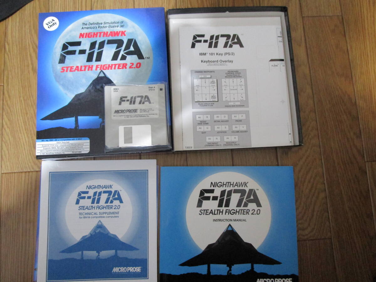 Nighthawk F-117A Stealth Fighter 2.0 英語版 Microprose 1991 IBMDOS 3 ...