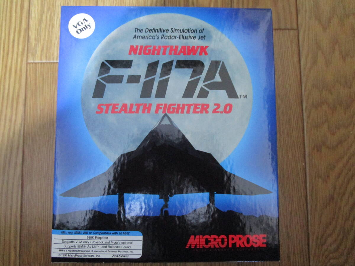 Nighthawk F-117A Stealth Fighter 2.0 英語版 Microprose 1991 IBMDOS 3 ...