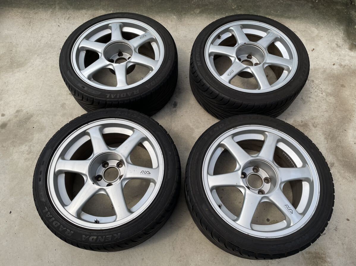 希少当時物 YOKOHAMA ADVAN ヨコハマアドバン AVS VS6 VS-6 18インチ9J+18 114.3x5穴 4本 GTR ...