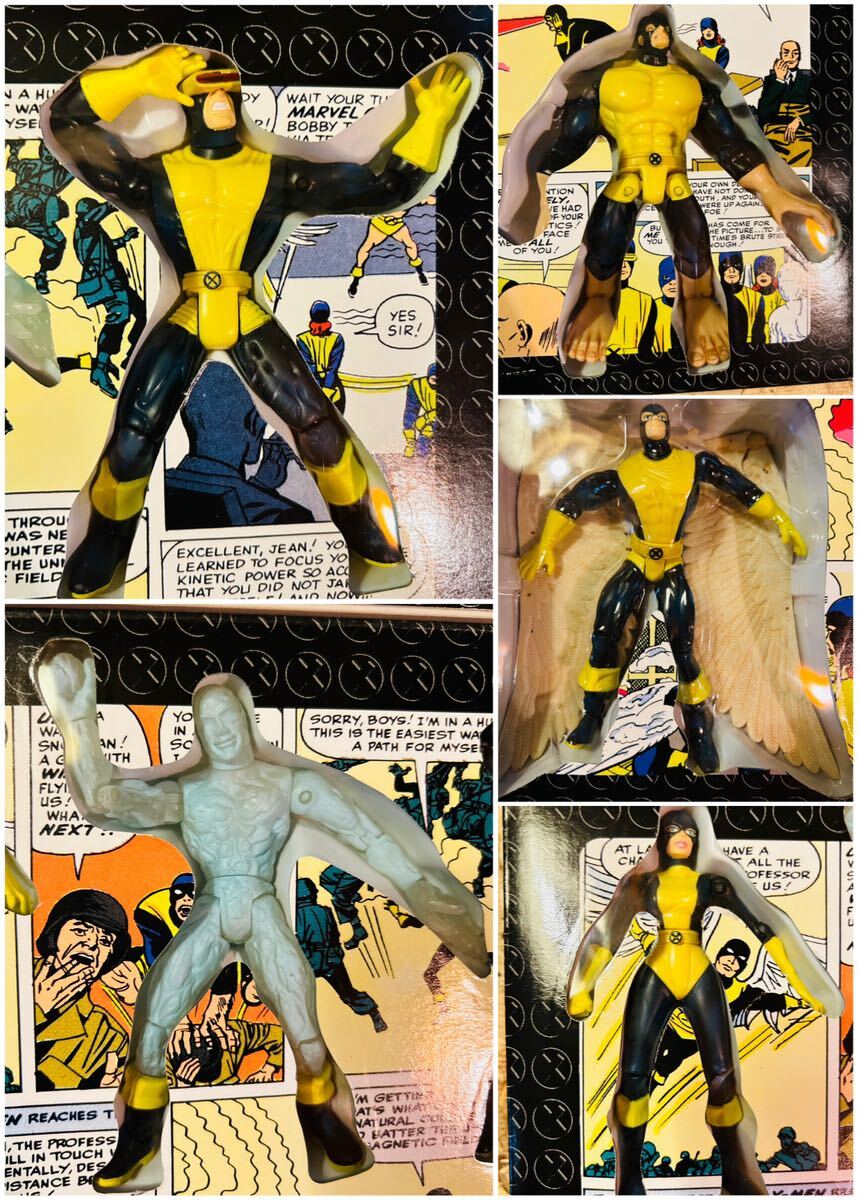 90' TOY BIZ MARVEL COLLECTOR EDITION The Original X-MEN figure set Xメンファーストメンバーアクションフィギュア5体セット ...