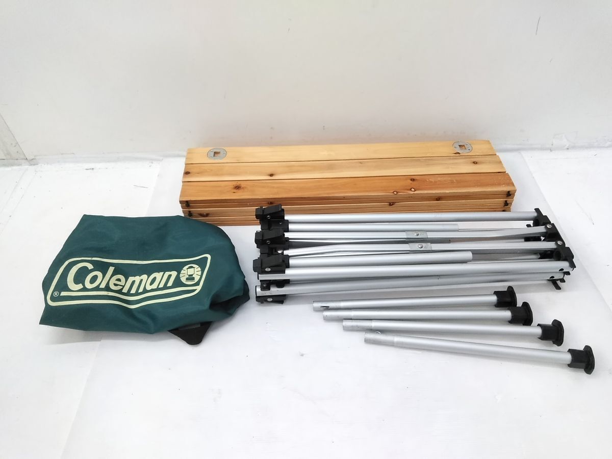 ♪Coleman コールマン テーブル ナチュラルウッドロールテーブル110 2000023501 アウトドア キャンプ BBQ 0719 ...