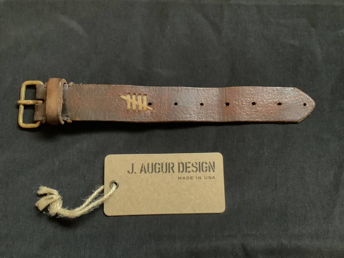 新品 J.AUGUR DESIGN ジュディオーガー ジュディーオーガー USA製 アメリカ製 レザーブレス エイジングレザー バングル ...
