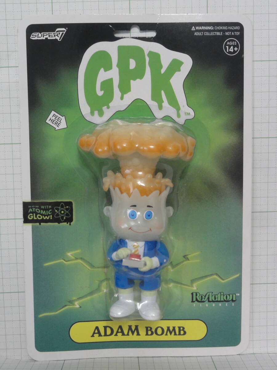GPK 蓄光 Garbage Pail Kids Adam Bomb GLOW ver SUPER7 ガーベッジペイルキッズ アダムボム ...