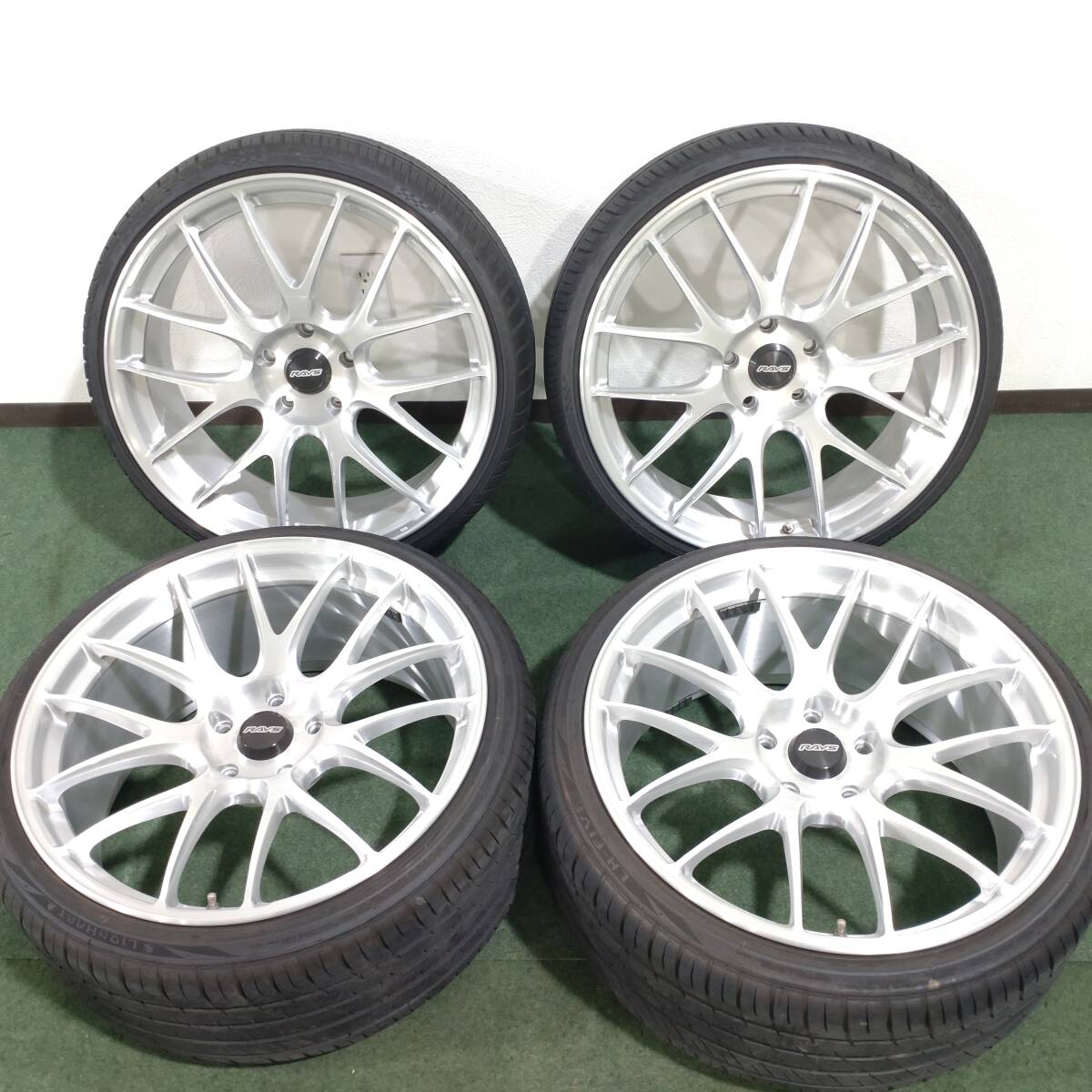 【J176】美品 RAYS G27 ブラシュド クリアアルマイト 20X8.5J+33 20X10J+42 BMW E90/E91/E92 ...