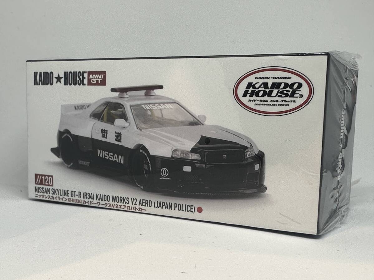 KAIDO HOUSE × MINI GT 1/64 KHMG120 日産 スカイライン GT-R R34 Kaido Works V2 ...