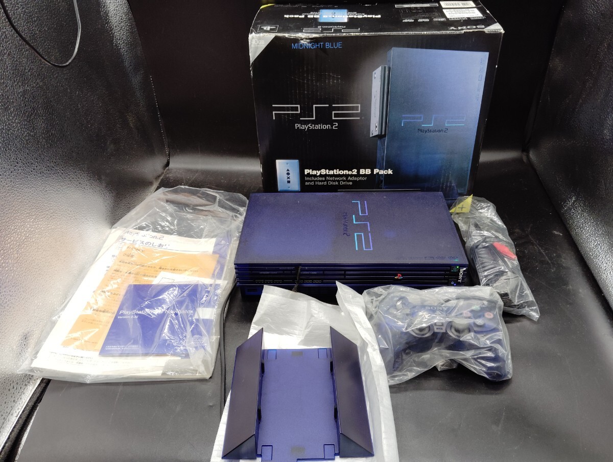 通電確認済み SCPH-5000 シリアル一致 PlayStation/2 BB Pack ミッドナイトブルー 箱説付 コントローラー未開封 SONY ソニー /【Buyee】 Buyee ...