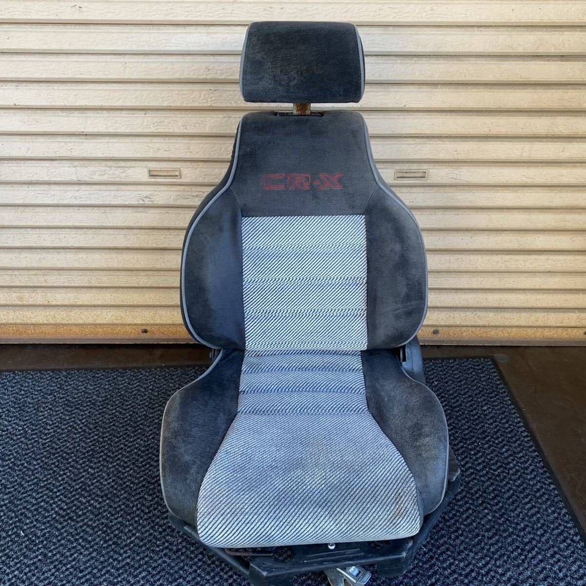 b管k231103-0174 AS CR-X バラード フロント シート 左 助手席 側 内装 座席 椅子 (検 CRX シビック シャトル AE AF AG AH AK AJ AT ...