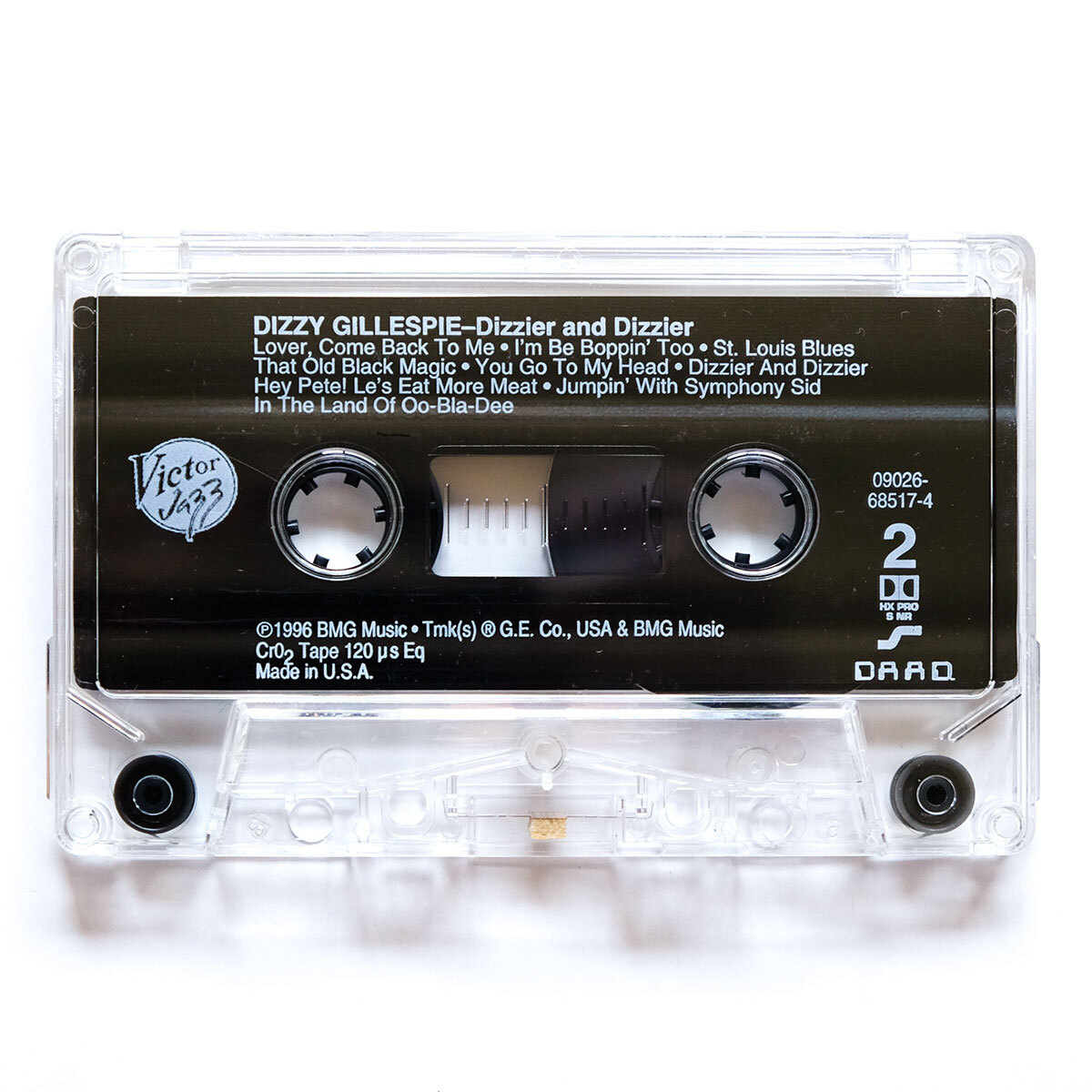 《高音質クローム テープ仕様/DAAD/ドルビーHX PRO/US版カセットテープ》Dizzy Gillespie Dizzier and ...