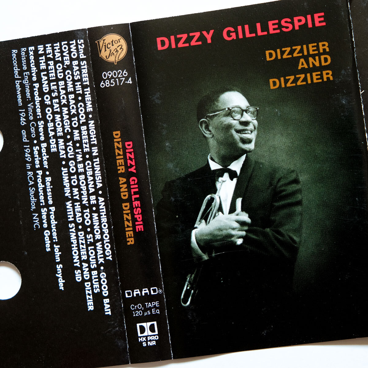 《高音質クローム テープ仕様/DAAD/ドルビーHX PRO/US版カセットテープ》Dizzy Gillespie Dizzier and ...