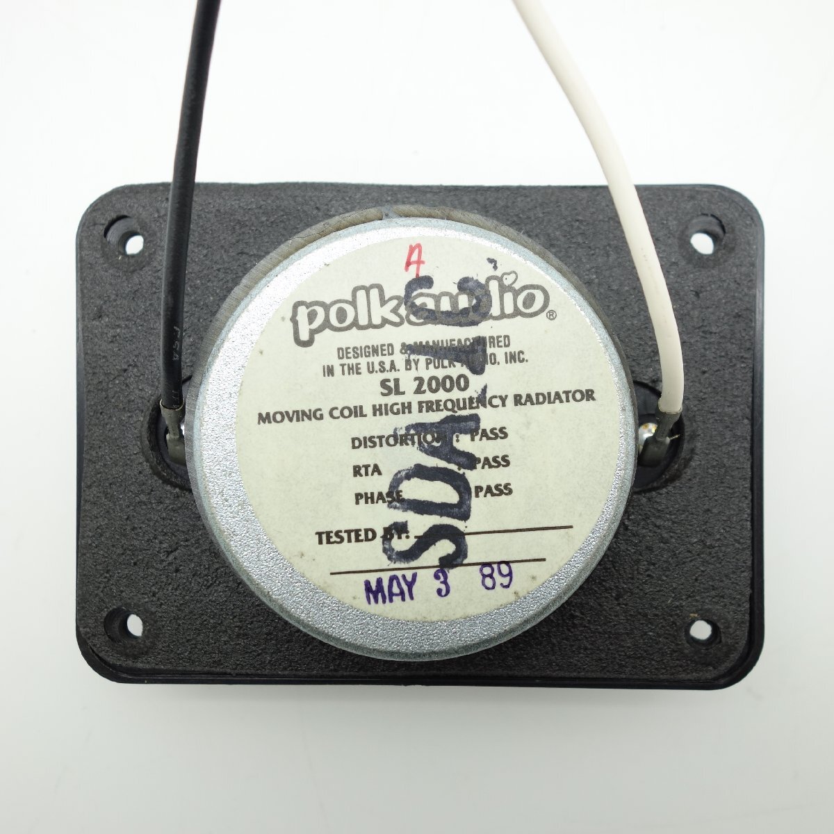 《A》 polk Audio SDA-1C SL2000 2.5cm シルバーコーティング・ワイヤー ドーム型ツィーター スピーカー ペア ...