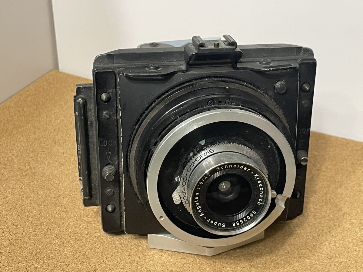【ジャンク扱い】希少 グラフレックス XLSW 6x9判スーパーアングロン 47mm f8搭載 Graflex XL Super Wide ...
